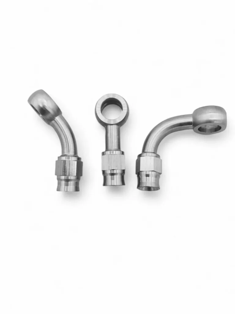Stainless Steel Banjo Female Hose Ends - 10mm ID | obp Motorsport