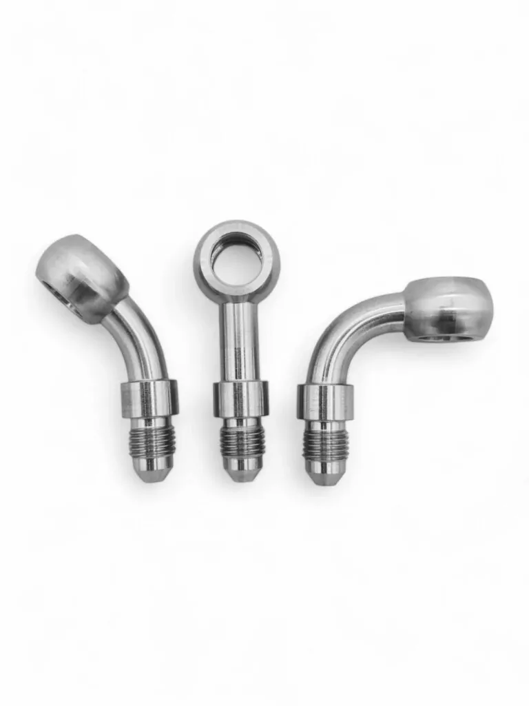 Stainless Steel Banjo Male Hose Ends - 12mm ID | obp Motorsport