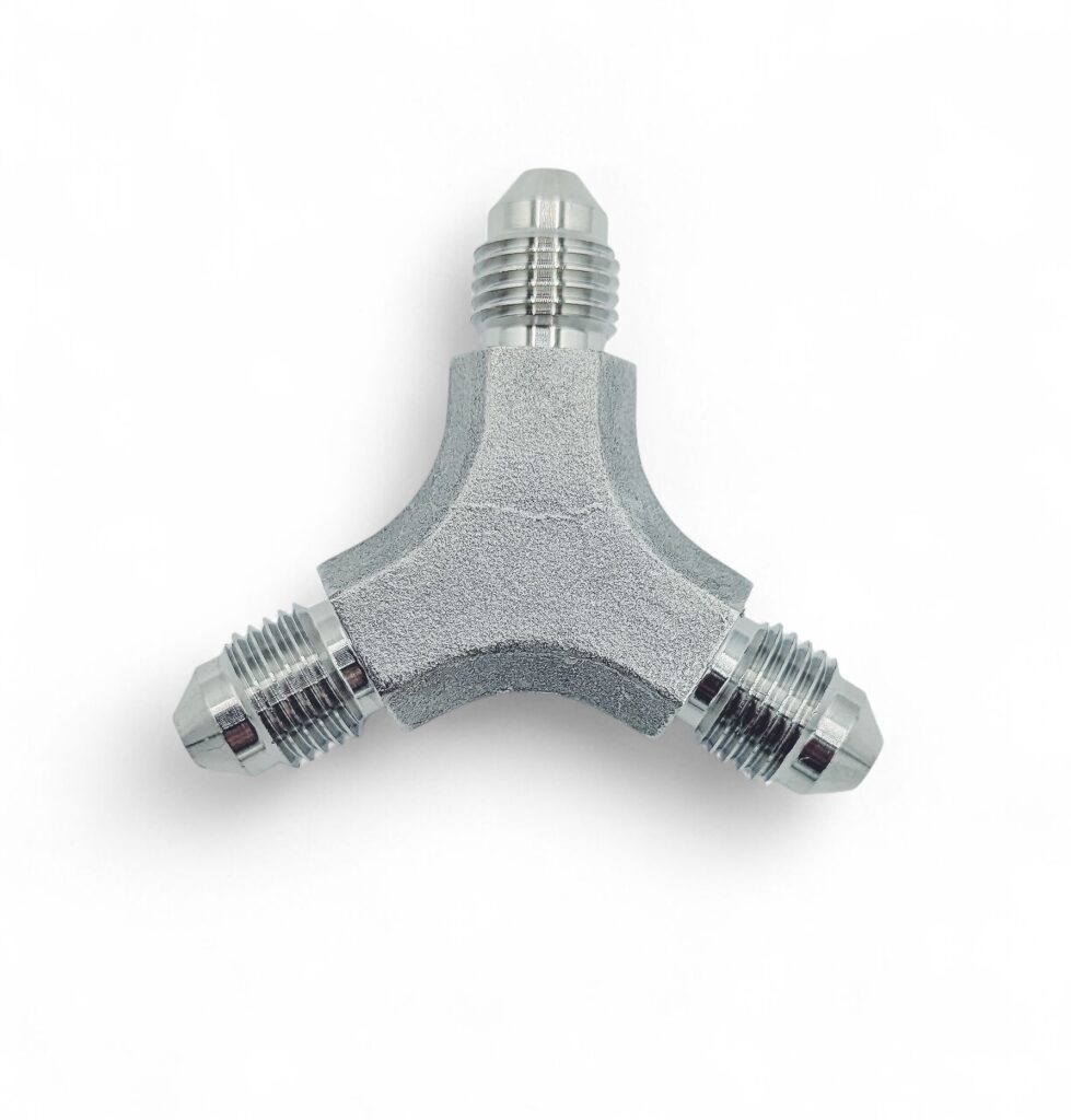 Stainless Steel AN3 Male Y Piece Adaptor | obp Motorsport